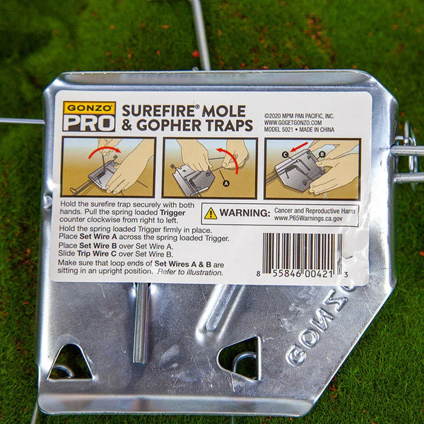 SureFire Gopher Trap | Effective Steel Trap for Moles & Gophers – Grow ...