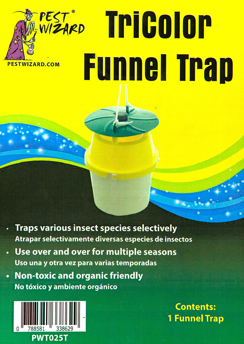 Pest Wizard Funnel Trap, Tri-Color – Grow Organic