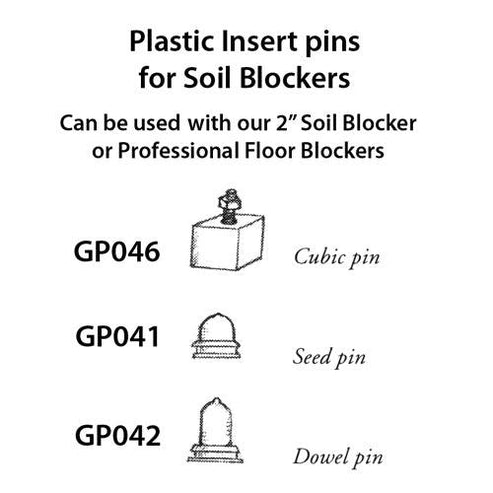 Ladbrooke Soil Blocker Insert Pins - 5/8" Seed Pins – Grow Organic
